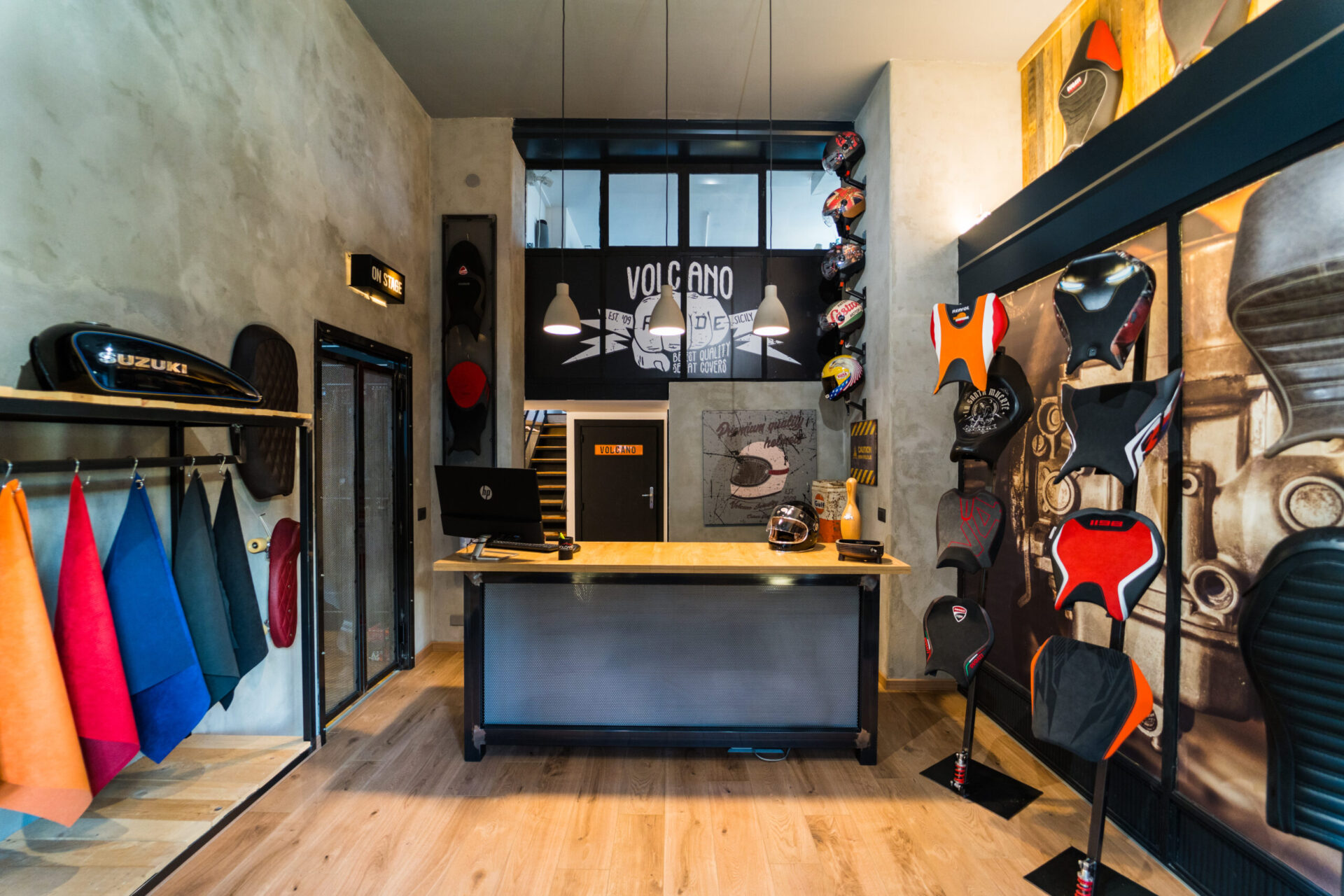 Volcano Motorcycle Seat Covers